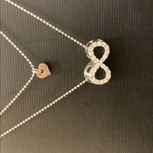 Jewelry | Layered Necklace Heart And Infinity Charm | Poshmark